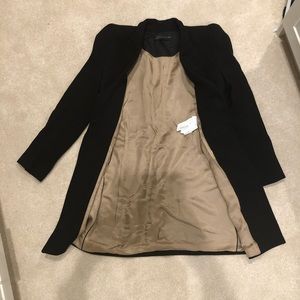 Zara | Jackets & Coats | Zara Woman Wool Blend Black Coat | Poshmark